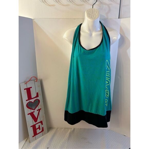 Zumba Fitness | Tops | Zumba Dancing Haltertop Xl Green Neon | Poshmark
